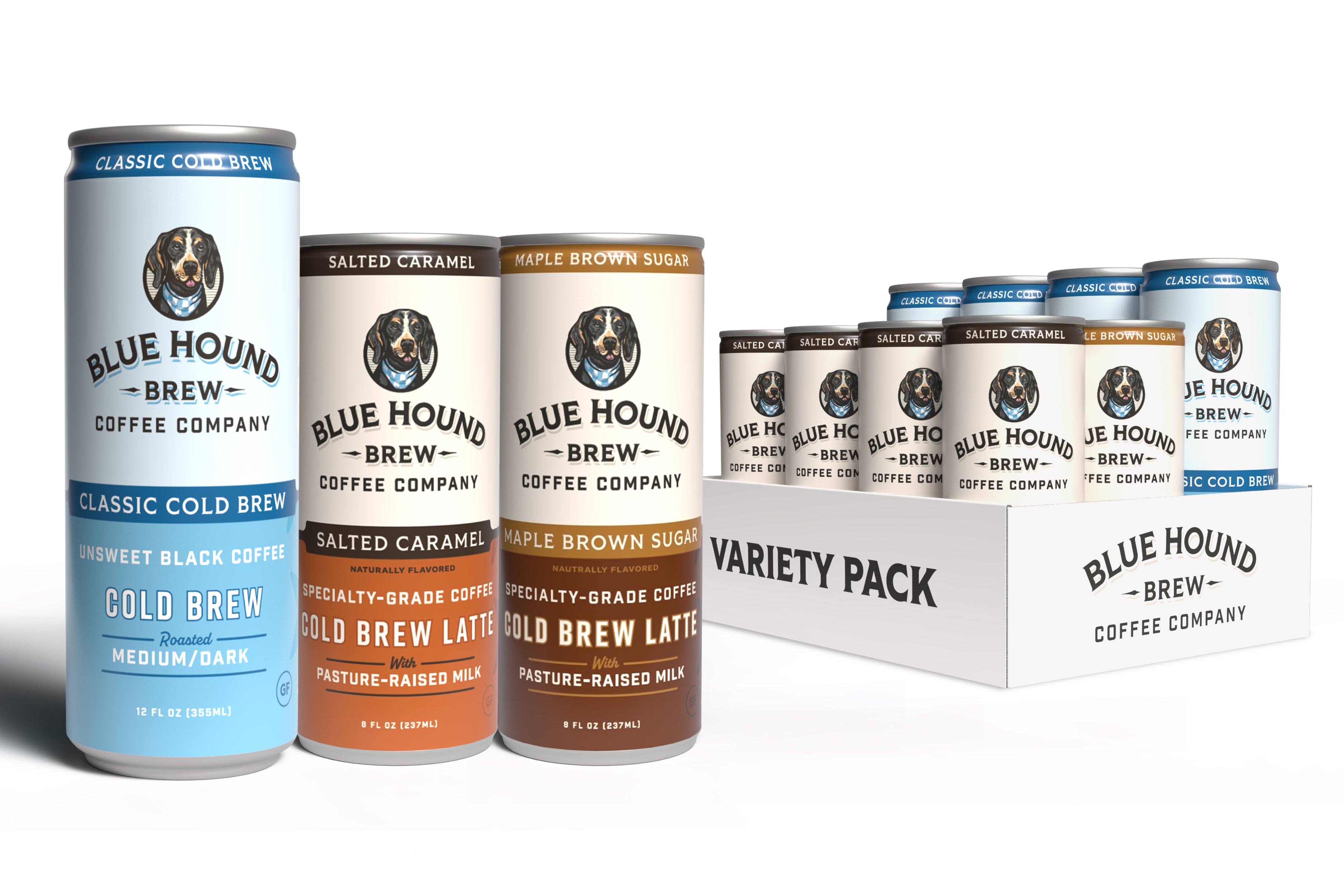 Blue Hound Brew Coffee: Canned Cold Brew Lattes & Roasted Coffee