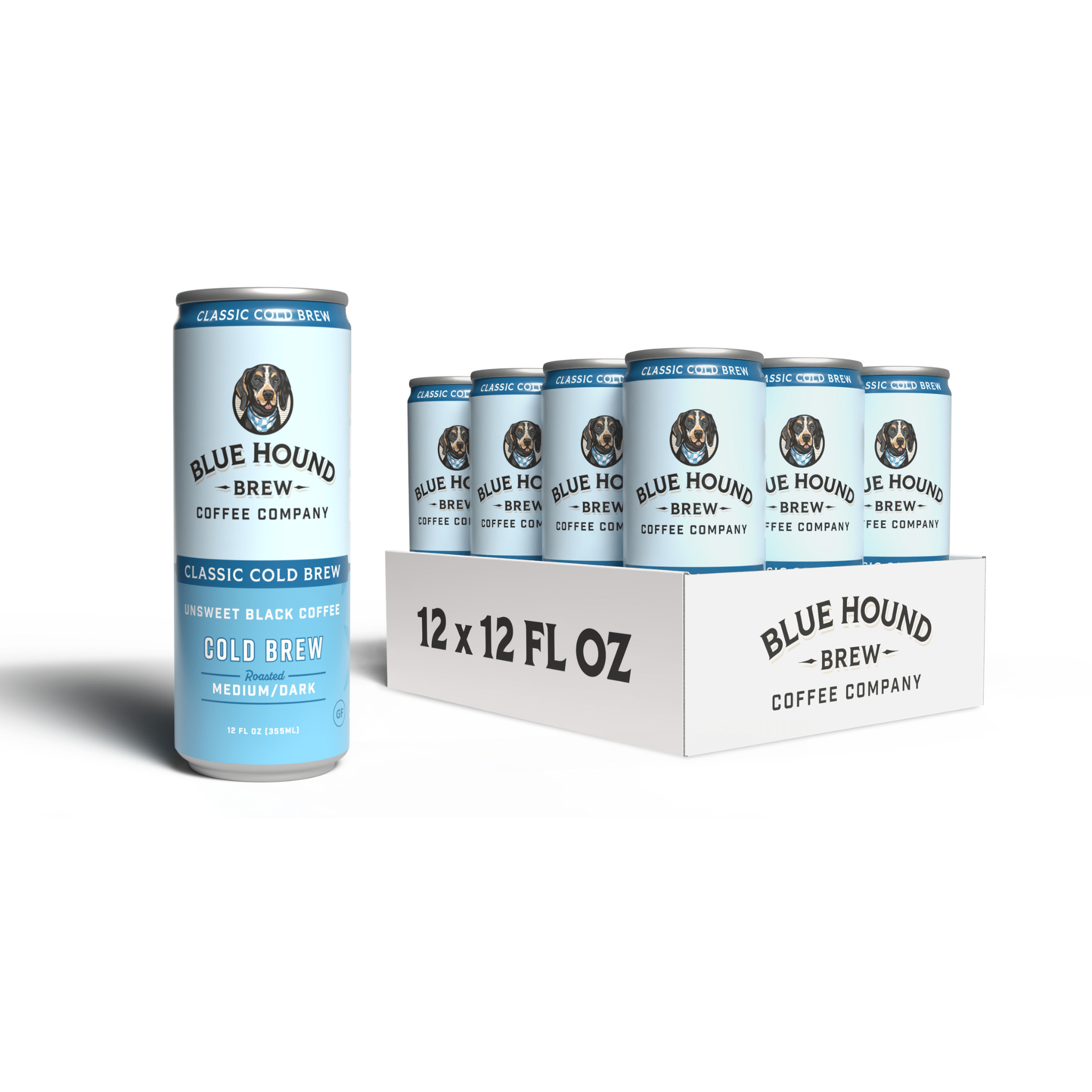 Blue Hound Brew Coffee: Canned Cold Brew Lattes & Roasted Coffee