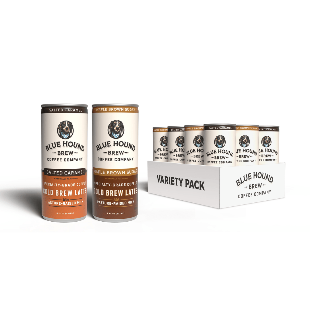 Blue Hound Brew Coffee: Canned Cold Brew Lattes & Roasted Coffee